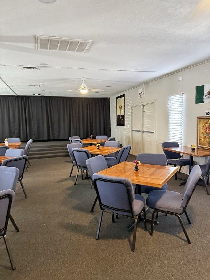 Simple wooden tables and comfortable seating create the perfect canvas for culinary artistry. Sometimes the most memorable meals happen in the most unpretentious spaces.