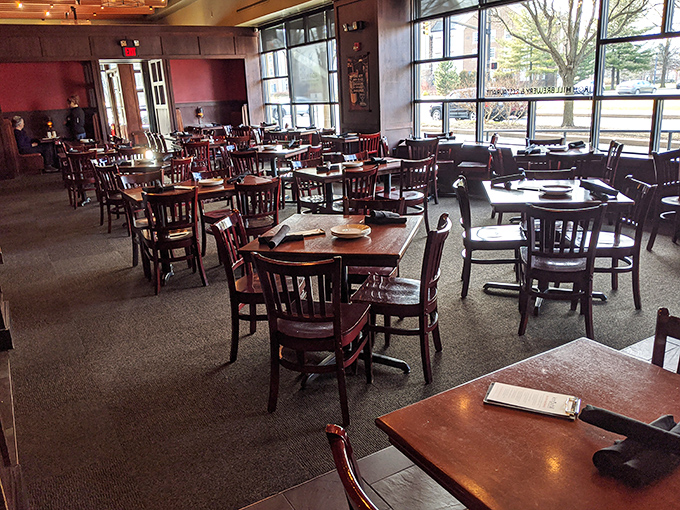 Warm wood tones and ample natural light create the perfect backdrop for both serious conversations and lighthearted celebrations. Your office away from home awaits.