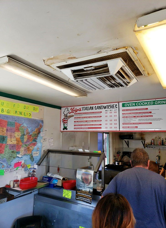 Inside this cozy sanctuary, world maps and menu boards create an atmosphere of simple, honest hospitality.