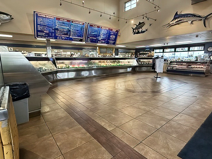 Where decisions are made and appetites are born. The gleaming seafood cases might as well have a sign saying "Resistance is futile."