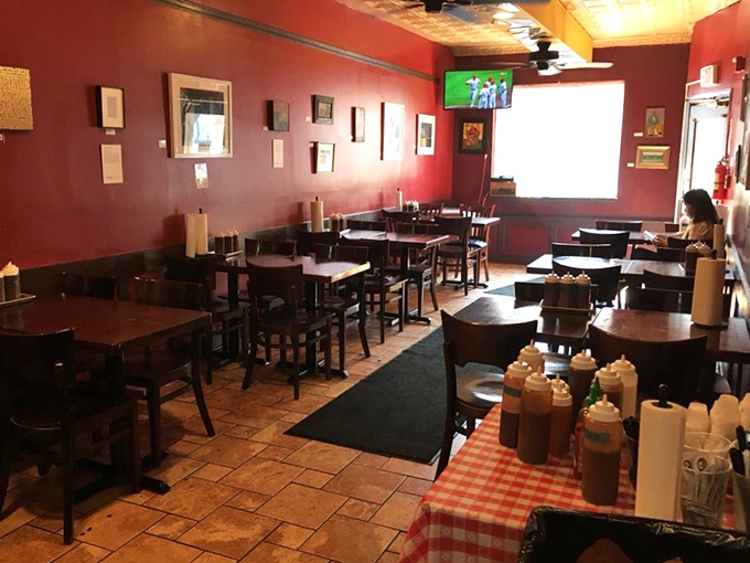 No-nonsense interior where the walls have absorbed decades of smoke and satisfied sighs from happy customers.