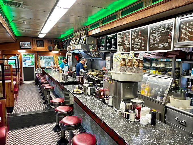 Where magic happens: The counter at Summit Diner offers front-row seats to the breakfast ballet, performed daily by short-order virtuosos.