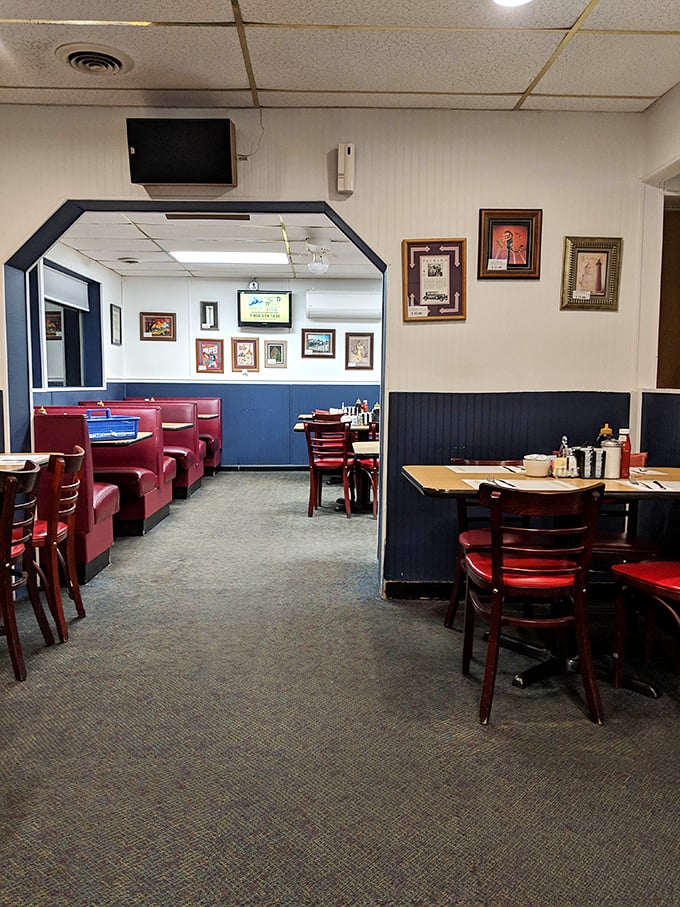 Classic diner vibes meet modern comfort in a space that feels like your favorite breakfast memory.