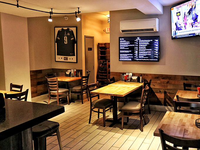 Clean, unfussy interior where the food does all the talking &ndash; loudly.