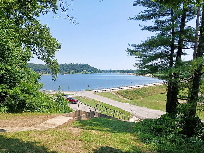 Mirror-smooth waters that make you wonder why anyone bothers with ocean views when Ohio delivers this.