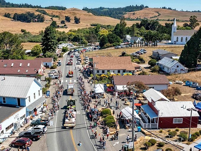 Small-town charm on full display during Bodega's festival days, where the entire population shows up and still leaves room for visitors.