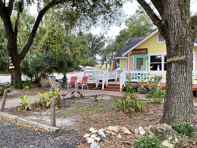 This cheerful yellow cottage says "welcome" better than any luxury resort ever could. Old Florida charm with a side of genuine hospitality. 