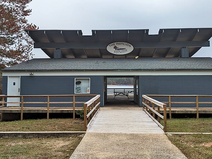 Under this humble pavilion, strangers become friends and memories get made faster than you can say "pass the potato salad."