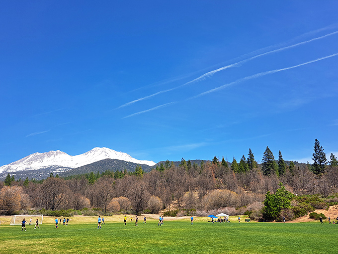 Local soccer with a view that puts professional stadiums to shame. Who needs jumbotrons when Mother Nature provides this backdrop?