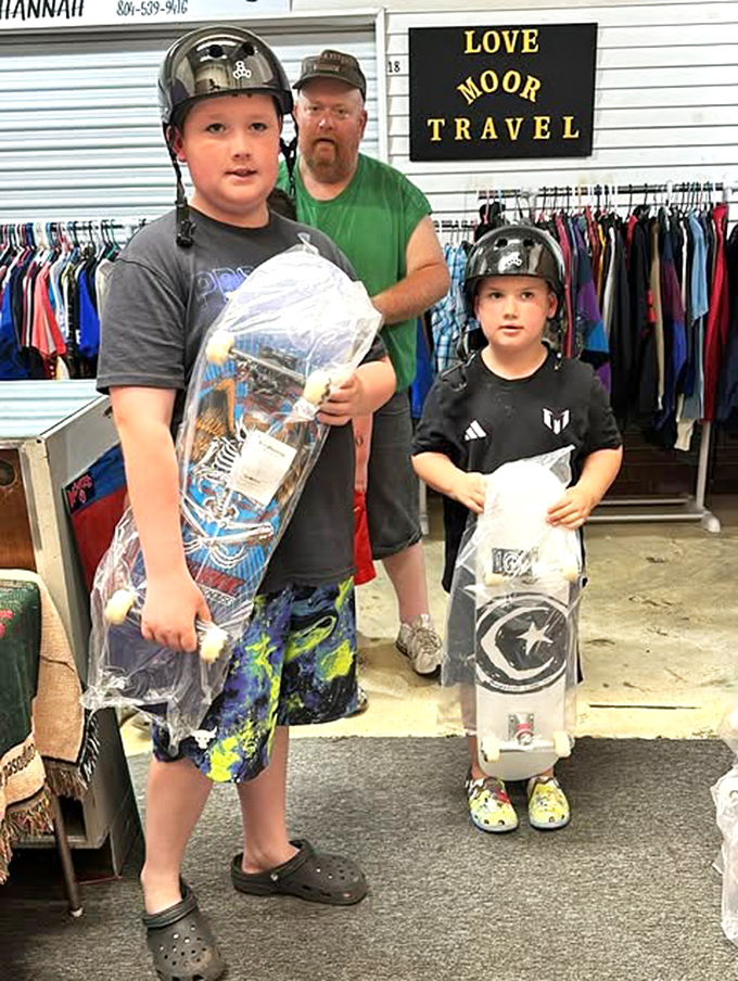 Young treasure hunters discover that the best family adventures happen when everyone finds their perfect vintage prize.