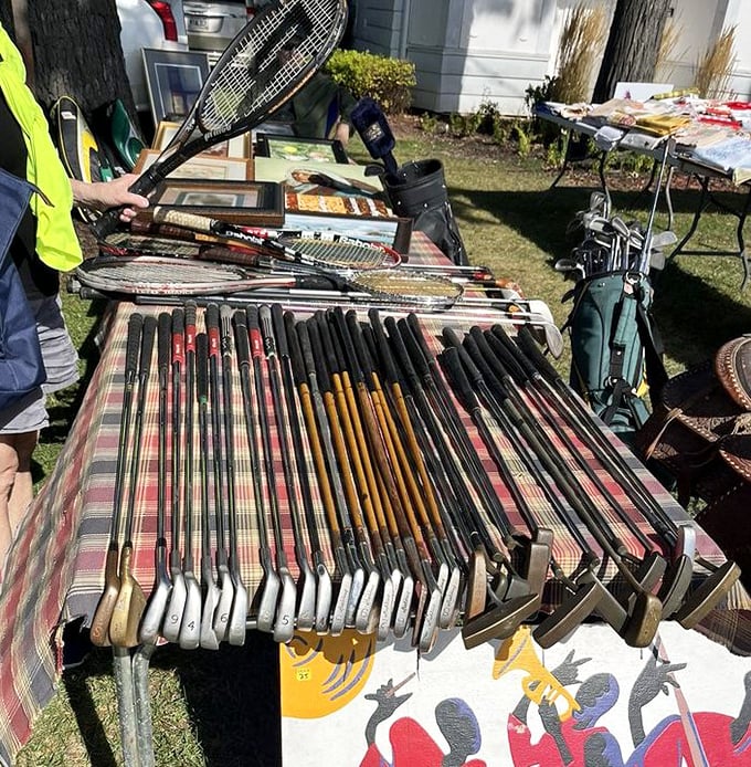 Golf clubs from an era when plaid pants weren't ironic. These vintage sports treasures await the player who appreciates both history and handicap.