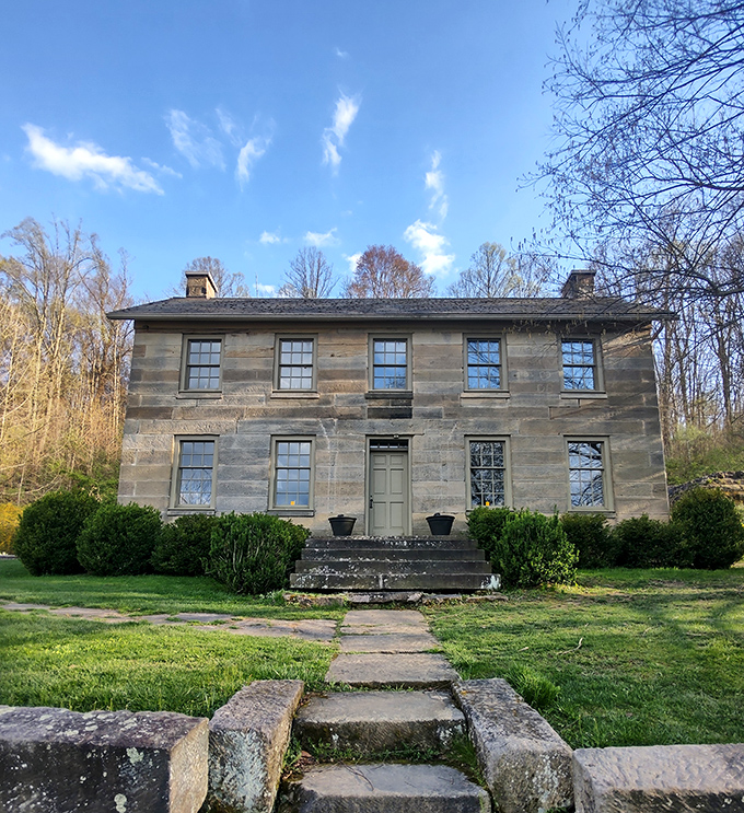 History stands proudly in stone. The Kennedy Stone House offers a glimpse into 19th-century life when "streaming" meant fetching water from the creek.