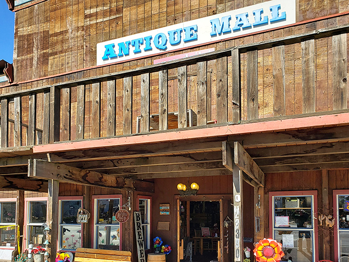 Like a frontier trading post that survived into the modern era, this wooden facade has stories to tell if you're willing to listen.