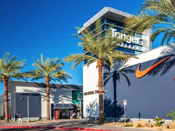 The iconic Tanger Outlets sign welcomes you to what my wallet calls "the danger zone" and my closet calls "finally, reinforcements!"