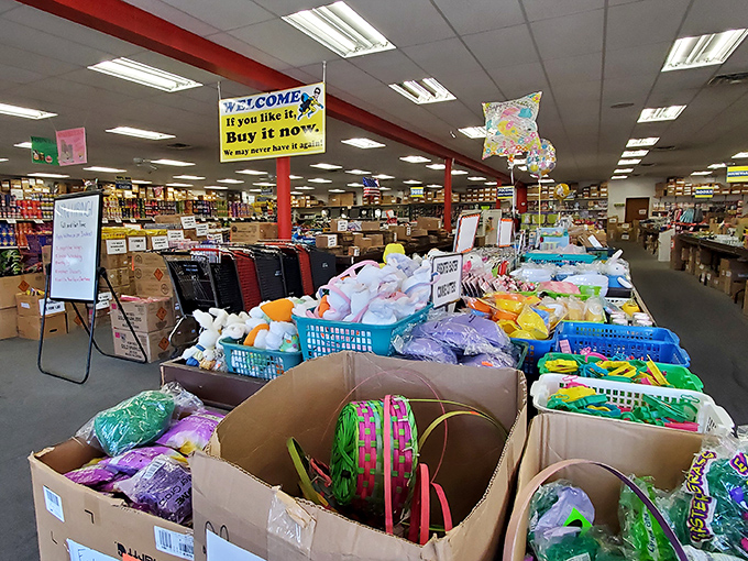 Step inside and the treasure hunt begins! The store's motto says it all: "If you like it, Buy it now... It may not be here again."