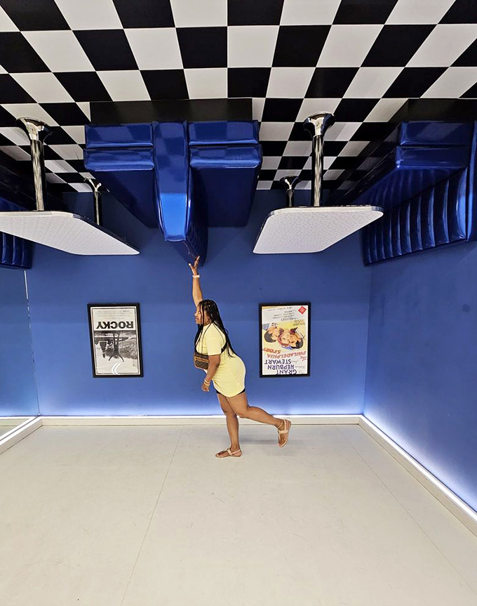 Gravity apparently called in sick the day they designed this room - welcome to architectural anarchy.