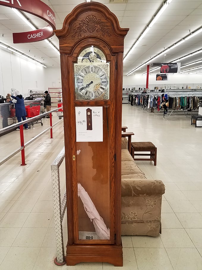 This stately grandfather clock isn't just keeping time&mdash;it's preserving history. Imagine the stories it could tell from previous homes.