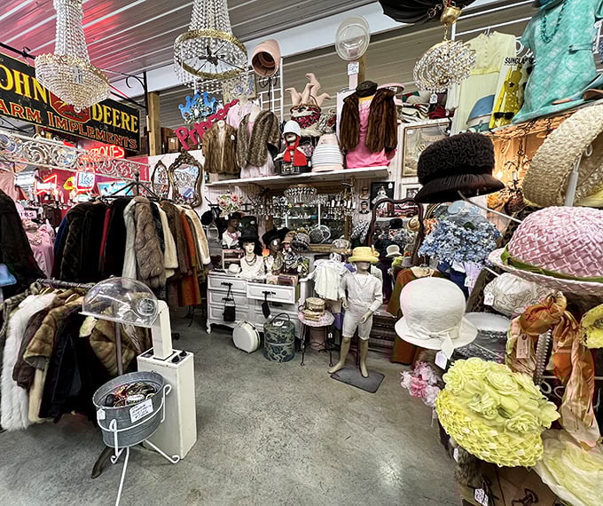 Vintage fur coats, sparkling chandeliers, and elegant hats create a fashion time capsule&mdash;where your grandmother's closet meets Hollywood glamour in the most delightful way.