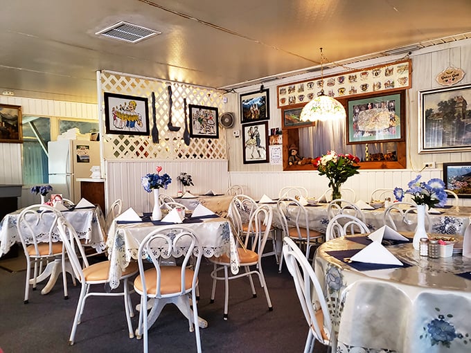 Lace tablecloths and fresh flowers transform a simple meal into an occasion. This isn't Instagram-ready decor&mdash;it's something better: authenticity.