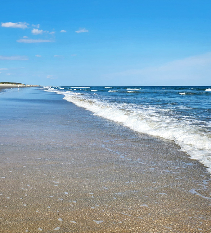 Where the Atlantic meets pristine shoreline. This isn't just another beach &ndash; it's three miles of therapeutic solitude waiting for your footprints.