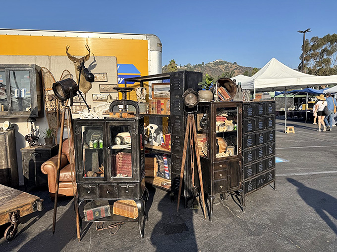 This isn't your average furniture display&mdash;it's a time capsule of American design where that perfect vintage cabinet waits to tell stories in your living room.