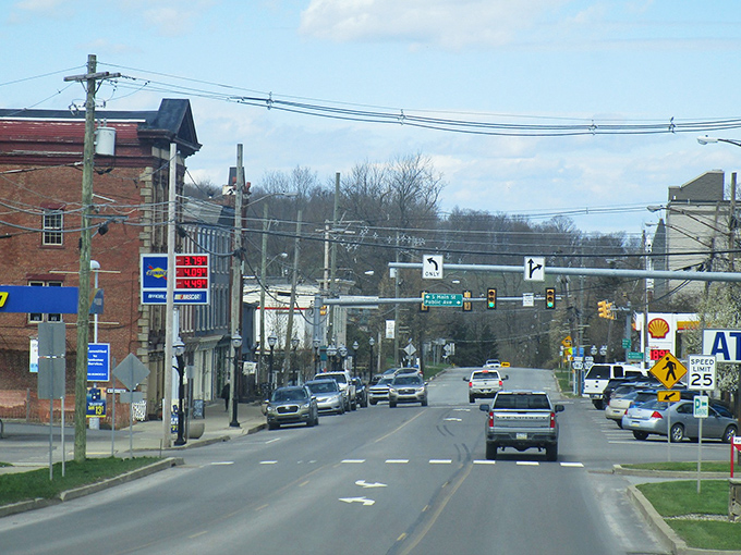 That iconic clock tower stands sentinel over Montrose's town square like a friendly neighborhood timekeeper.