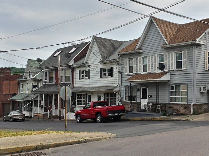 Classic row houses line Shamokin's streets, architectural time capsules from when coal was king and porches were social networks.