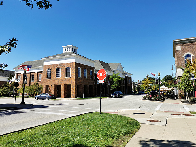 The town square feels frozen in time, where modern cars park alongside architecture that whispers stories from centuries past.