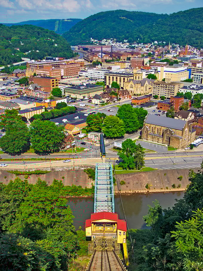 Nestled in its valley like a treasure in nature's pocket, Johnstown's cityscape is framed by the verdant Laurel Highlands that cradle it.