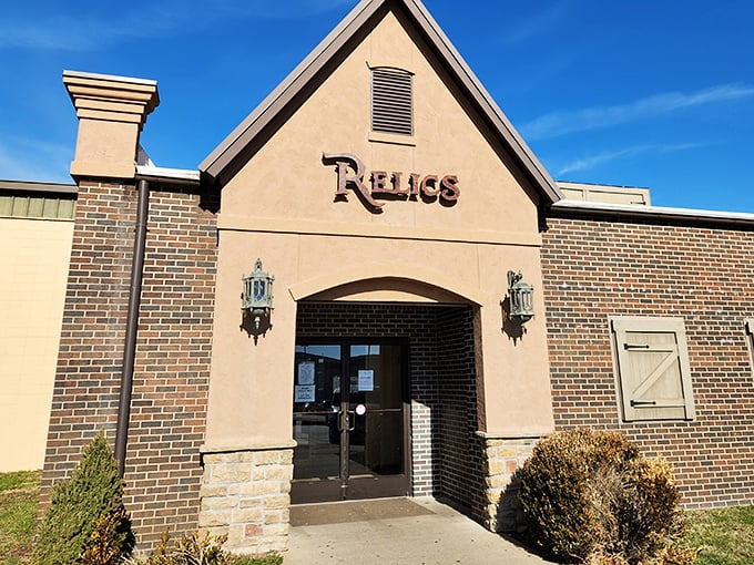 Not all gateways to the past are found in museums. This welcoming entrance beckons with the silent promise of stories waiting to be discovered inside.