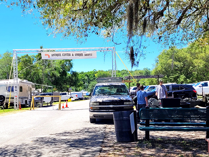 The entrance arch stands like a portal to another dimension&mdash;one where your wallet empties but your heart fills up.
