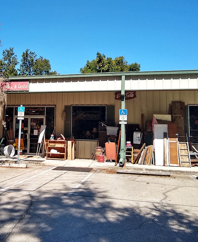 Americana on display before you even step inside. That vintage Coca-Cola sign isn't just decoration; it's a time machine disguised as advertising.