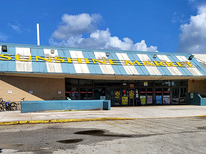 Under that distinctive blue and white striped roof lies a treasure trove of bargains that would make even the most reluctant shopper weak at the knees.
