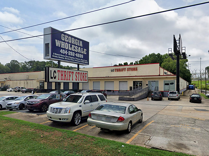 A no-frills entrance that serves as the gateway to fashion adventures. The best journeys often start at the most unexpected doorways.