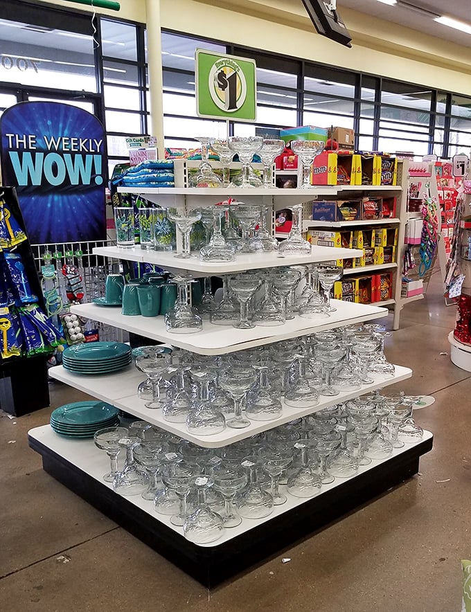 Crystal-clear opportunities await in the glassware section. Who knew elegance could be so affordable? Margarita Monday just got a whole lot fancier. 