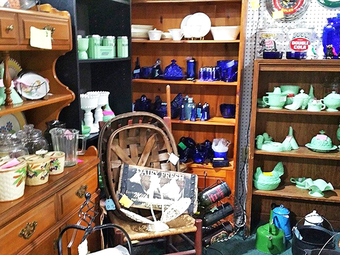 Jade green pottery catches light like precious gems, proving everyday objects once carried extraordinary beauty.