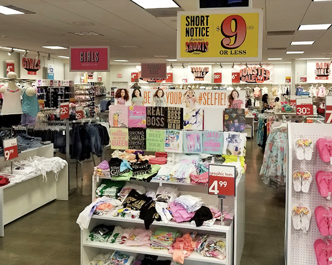 Treasure hunting at its finest! Bright signage and colorful displays make every aisle an adventure in savings that would make even the most frugal shopper giddy.