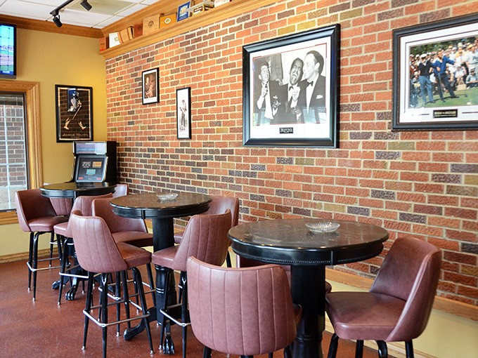 The bar area's exposed brick walls showcase Wisconsin sports heroes and entertainment legends&mdash;silent witnesses to decades of "I'll just have one more" promises.