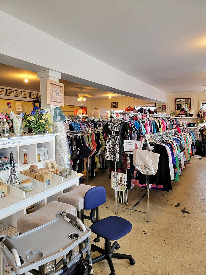 Inside, racks upon racks create a kaleidoscope of possibilities. The thrill of the hunt begins the moment you step through the door.