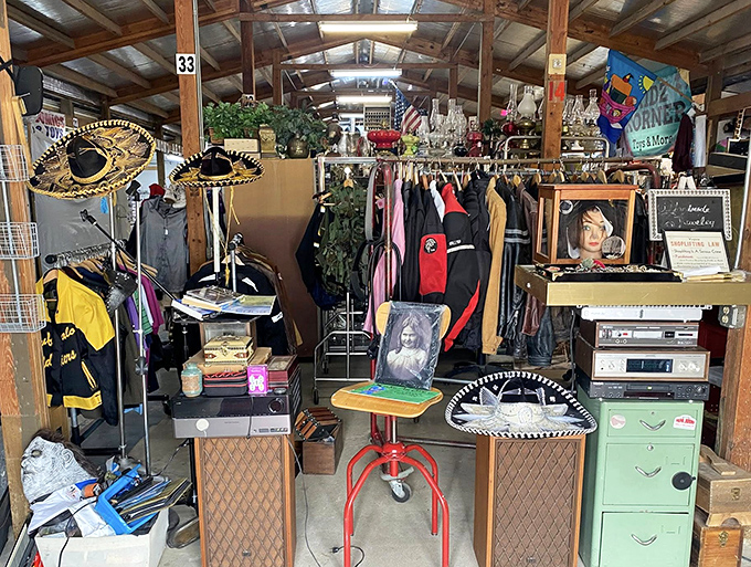 Step inside and enter a time capsule of nostalgia. Mexican sombreros hang alongside vintage clothing and electronics&mdash;a perfect storm of "remember when?"