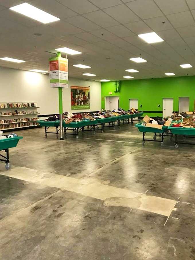 Like a retail treasure map, the bright green walls guide shoppers to bins overflowing with possibilities and second chances.