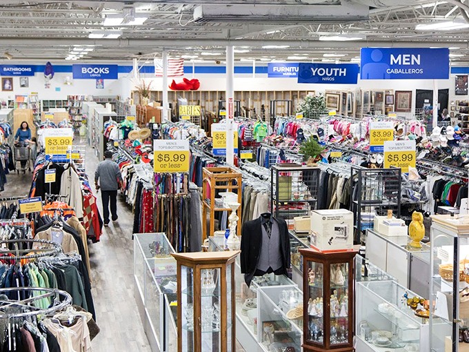 Organized chaos at its finest! ThriftSmart's well-marked departments make hunting for hidden gems less like archaeology and more like shopping.