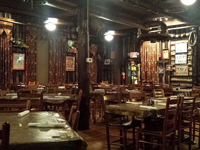 Step inside and time stands still—wooden tables, dim lighting, and walls adorned with decades of memories create the perfect backdrop for meat-centric revelry.