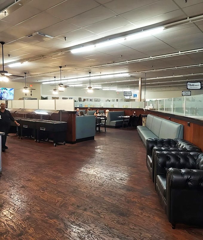 Step inside and you'll find that rare combination of spaciousness and coziness, with blue vinyl booths that have cradled countless happy diners.