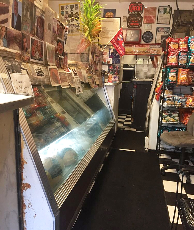 Where memories line the walls and meat lines the cases. The narrow interior showcases decades of history alongside fresh deli offerings.