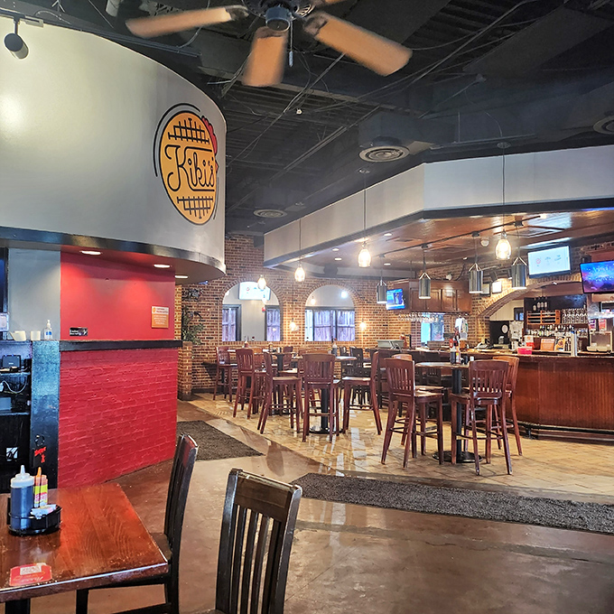 Inside, exposed brick walls and warm lighting create the perfect backdrop for soul food indulgence&mdash;like your grandmother's kitchen got a stylish makeover.