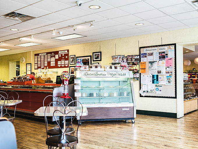 Inside, time stands deliciously still. The vintage display cases and ice cream counter create that perfect balance of nostalgia without the kitsch.
