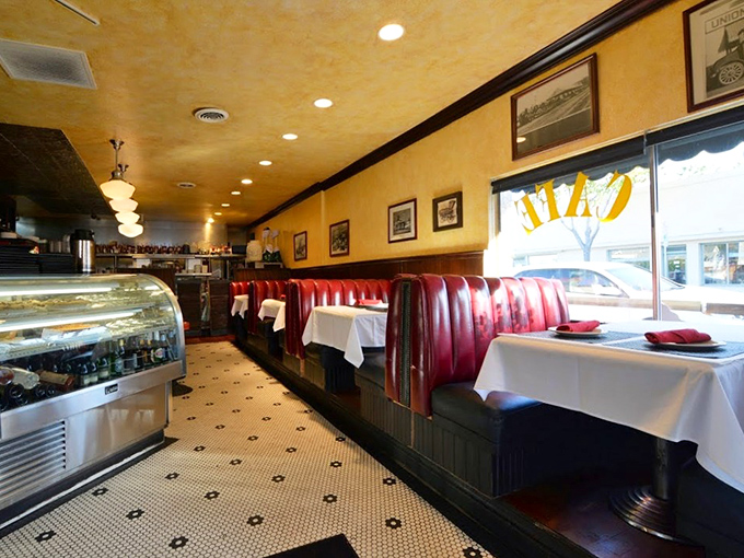 Classic red vinyl booths and warm yellow walls transport you to a simpler time when breakfast was the most important meal of the day.