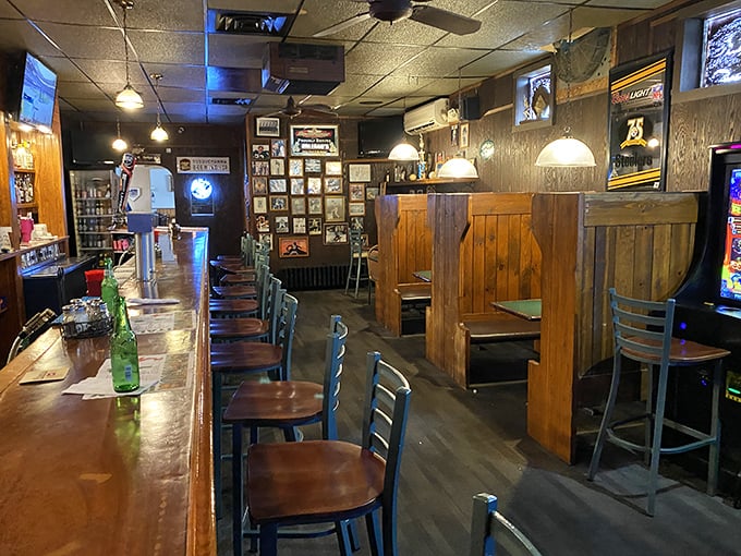 Wood-paneled walls and cozy booths create that classic Italian-American ambiance where memories are made between bites of perfect pasta.