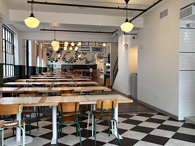 Checkered floors and pendant lighting create the perfect backdrop for meat-induced euphoria. This isn't just dining&mdash;it's a pilgrimage.